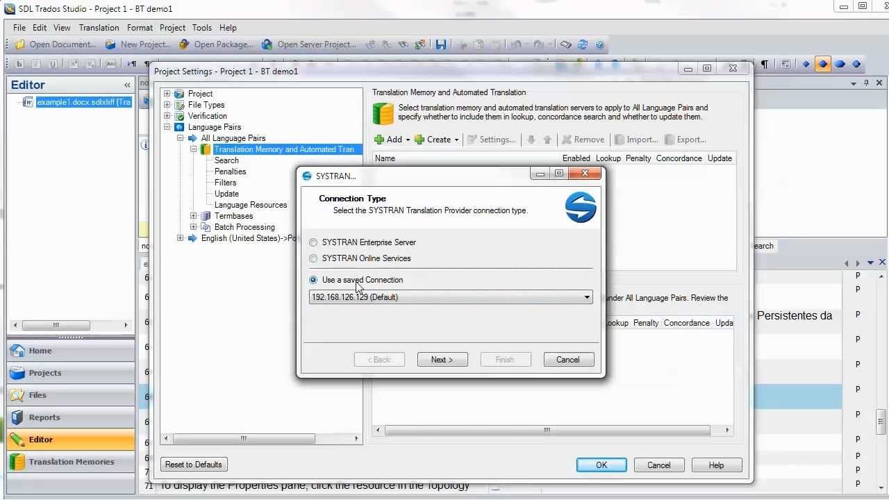 SYSTRAN plugin for Trados: how to enable and use - YouTube
