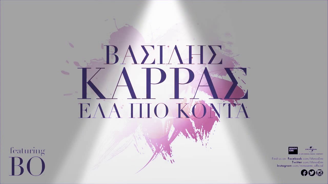 Ελα πιο κοντα ( βασιλης καρρας) - YouTube