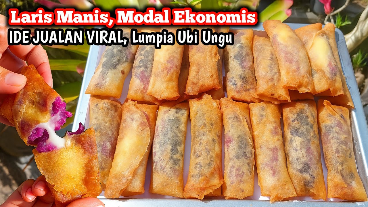 GAK NYANGKA BISA SELARIS INI!! LUMPIA UBI UNGU KEJU LUMER, CUMA 4 BAHAN ...