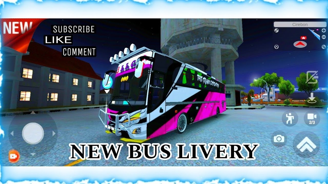 NEW JET BUS LIVERY LLC BUS LIVER MOD IN BUS SIMULATOR INDONESIA 🇮🇩 ...