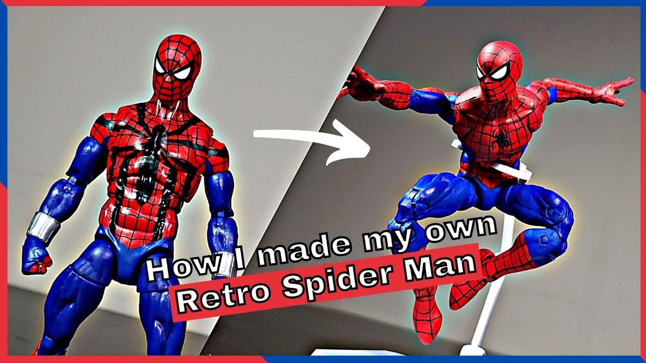 HOW I MADE MY OWN RETRO SPIDER MAN CUSTOM | EXPLANATION | MARVEL ...