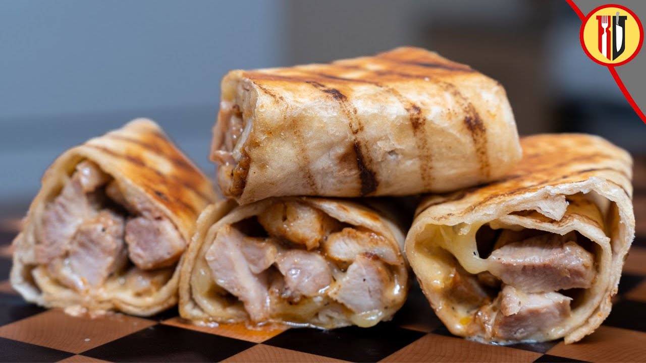 Chicken and sweet chilli mayo wraps - YouTube