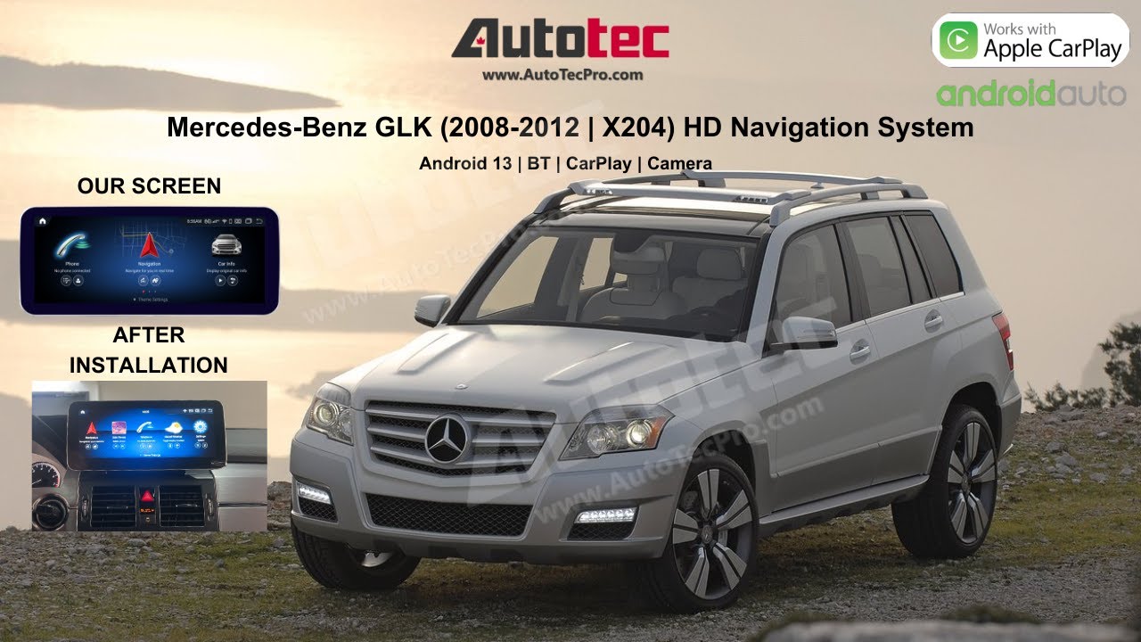 Mercedes-Benz GLK (2013-2014) 10.25" / 12.5" HD Android Screen ...
