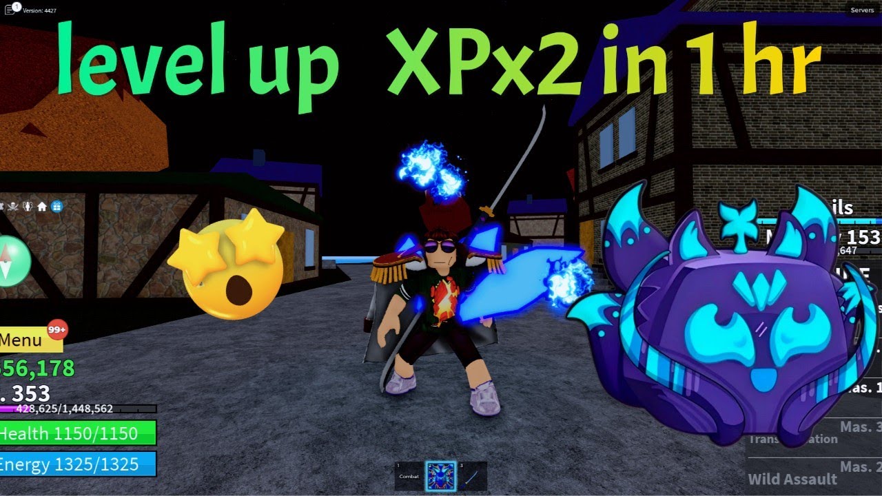 Noob to Pro with Kitsune Fruit and EXP x2 in Roblox Blox Fruits! - YouTube