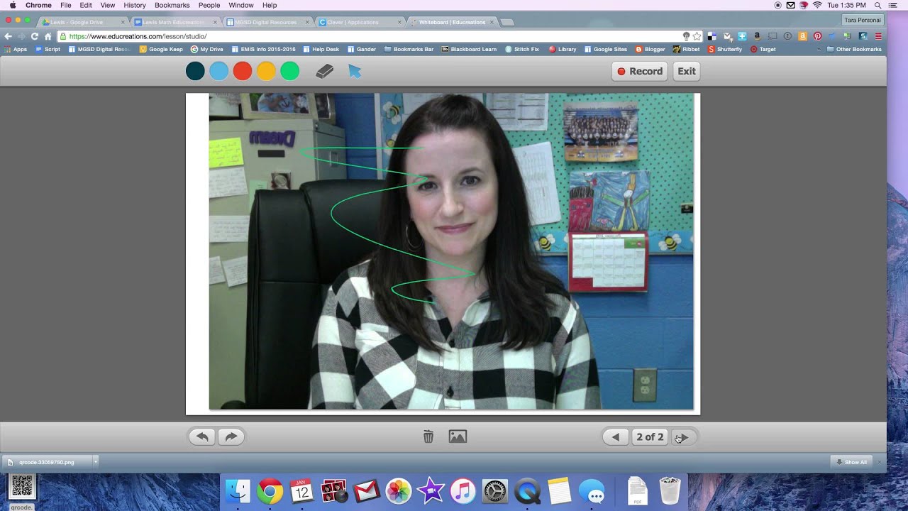 Educreations on computer - YouTube