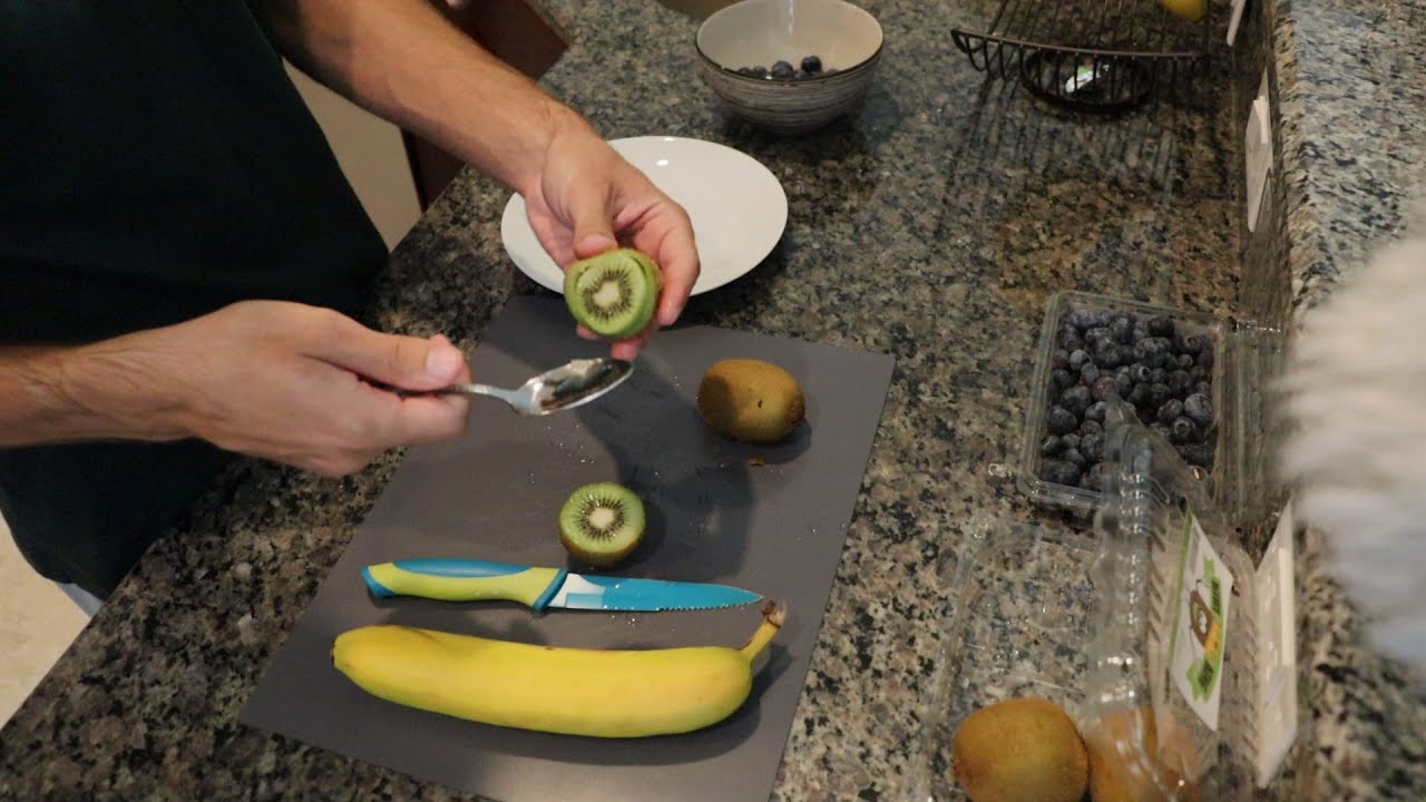 Making a Fruit Bowl & Eating (ASMR) - YouTube