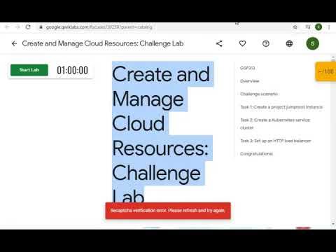 Qwiklabs - Create and Manage Cloud Resources Challenge Lab [GSP313] - YouTube