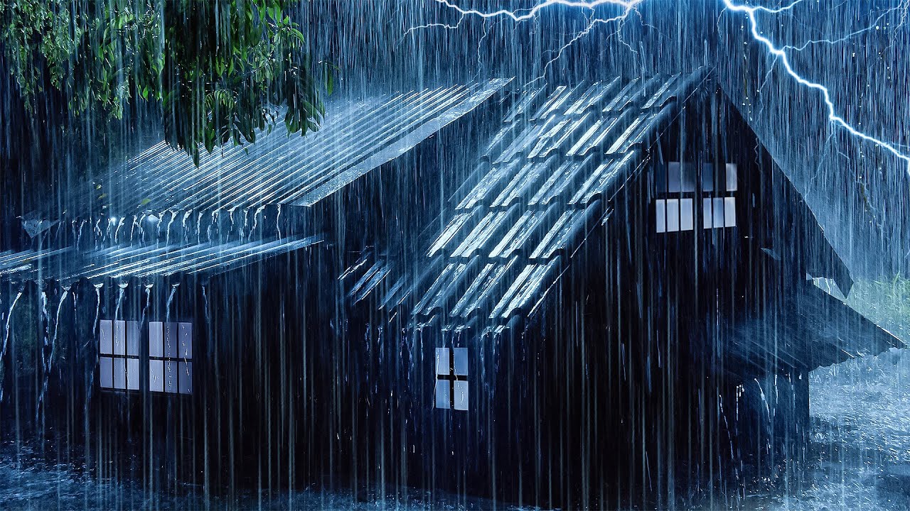 Put You to Sleep Instantly & Soundly with Real Heavy Rain on Metal Roof ...
