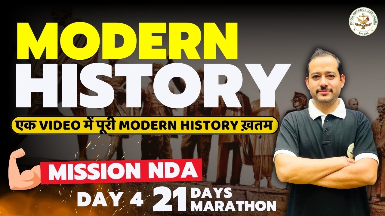 Modern History | NDA 2024 | Modern History | Ranjeet Sir | NDA 2024 ...