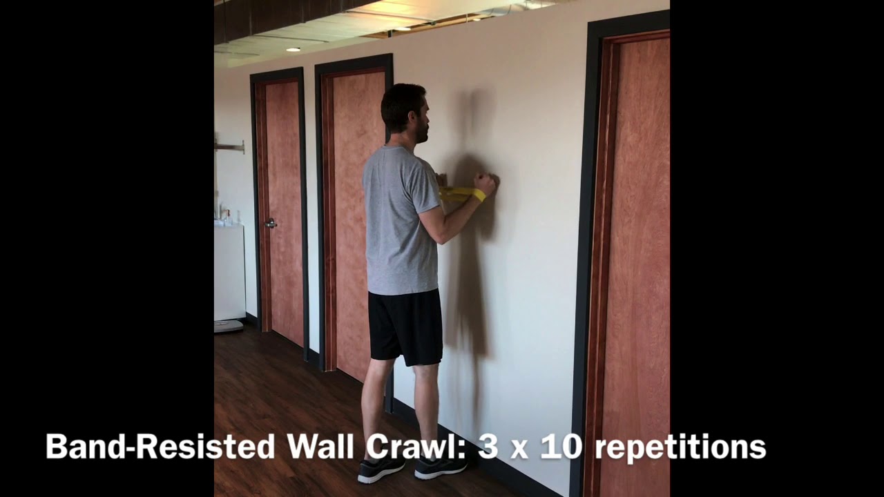 Band-Resisted Wall Crawl - YouTube