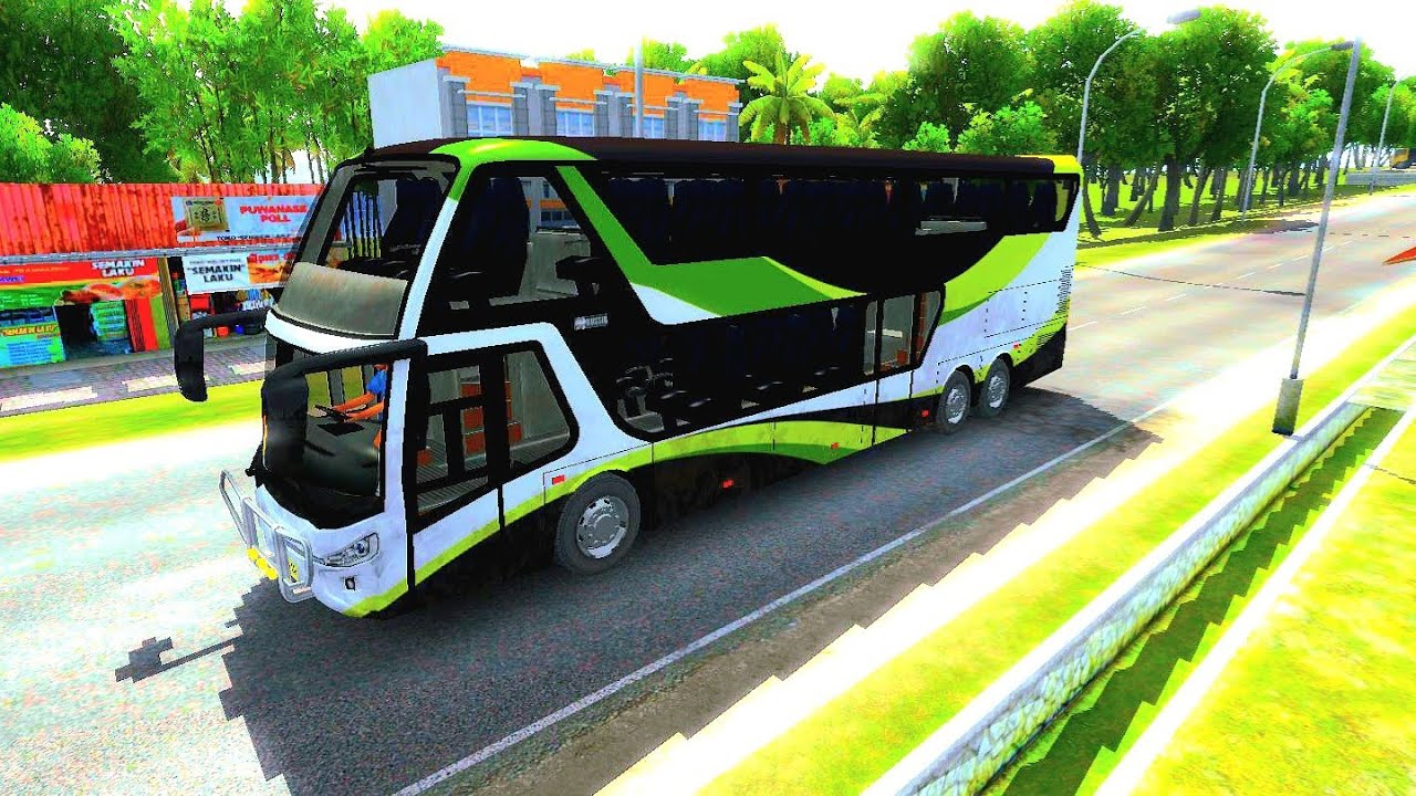 Double Decker Volvo Bus In Bus Simulator Indonesia - YouTube