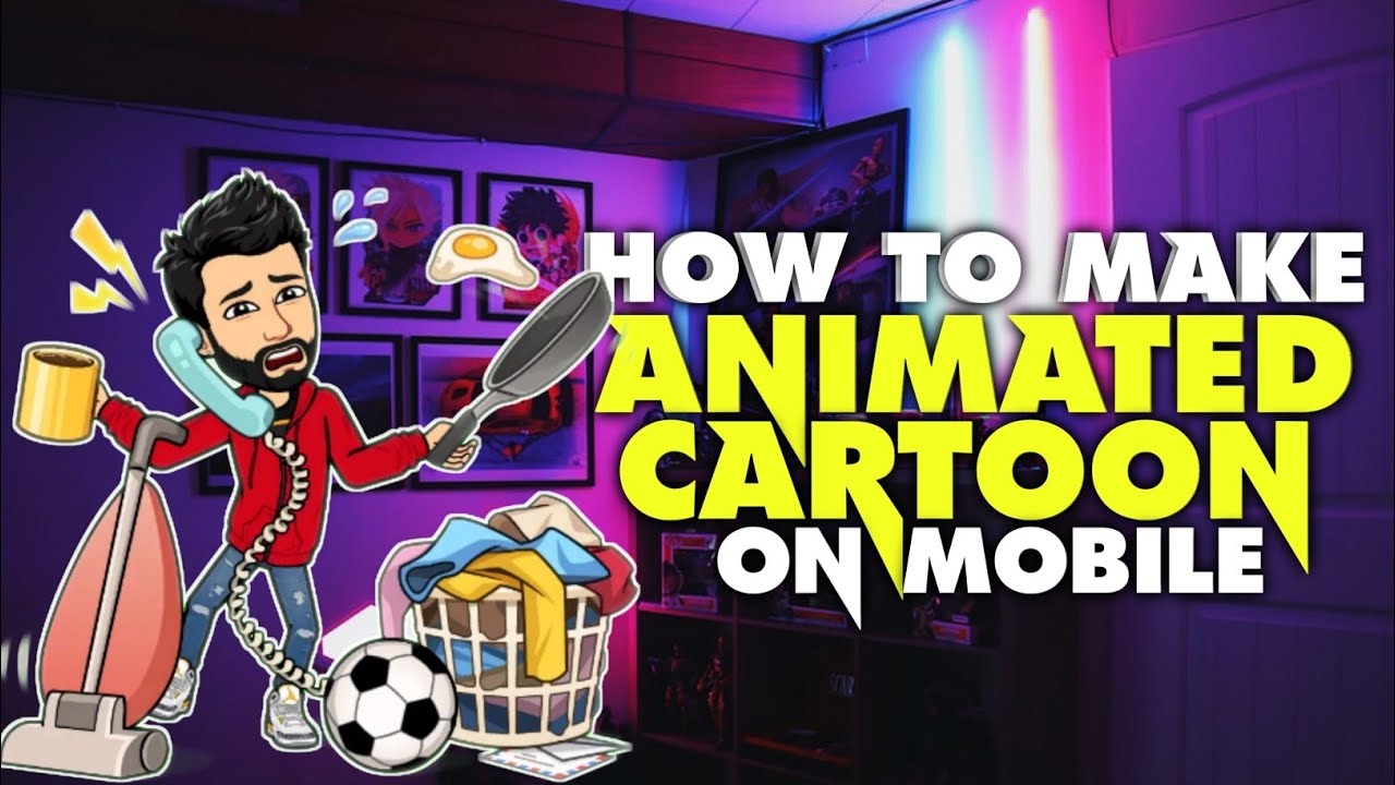 Simple Way To Create Animation Character | GIF | STICKERS Cartoon ...