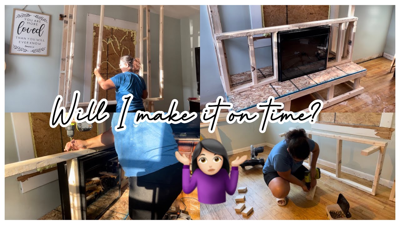 BUILD A FIREPLACE WITH ME || Fireplace Saga Part One! Can it get done ...