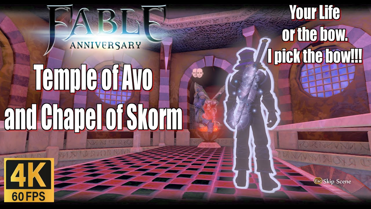 Fable Anniversary Evil Path Part 20 Temple of Avo and Chapel of Skorm ...