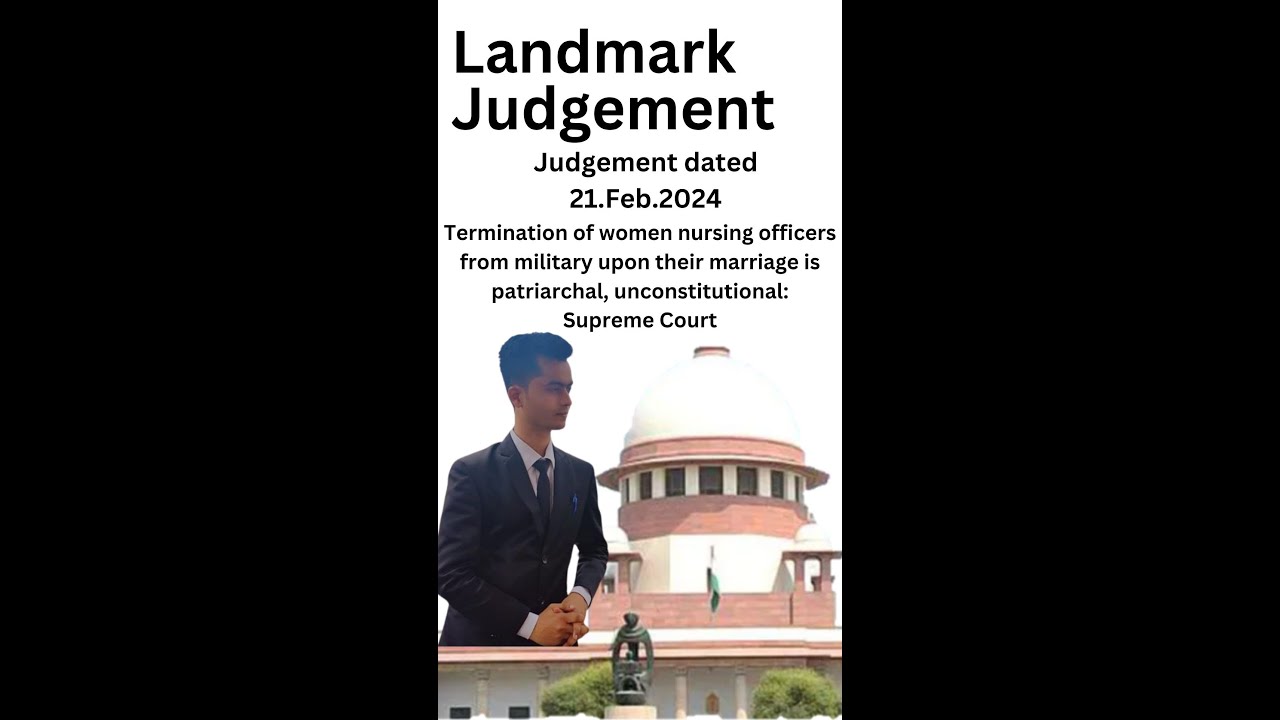 Landmark Judgment || Unconstitutional: Military Firing Women Nursing ...