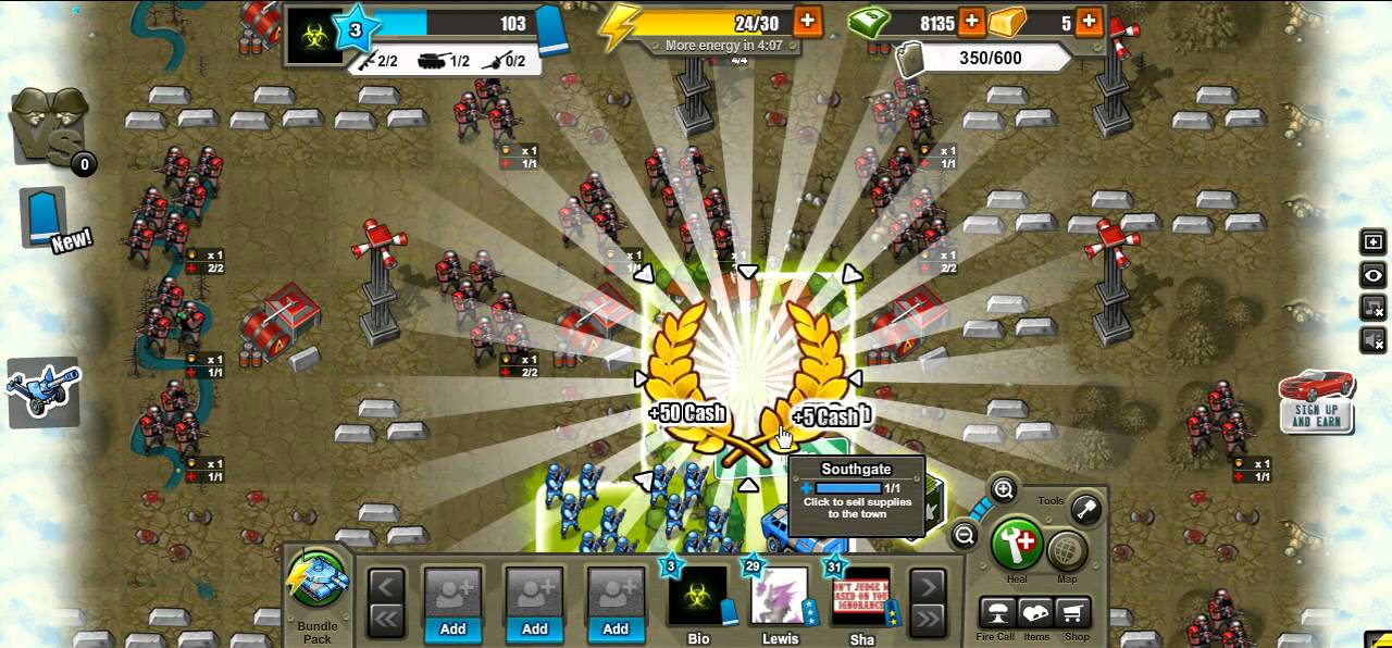 Army Attack (Facebook) Gameplay Part 1 - YouTube