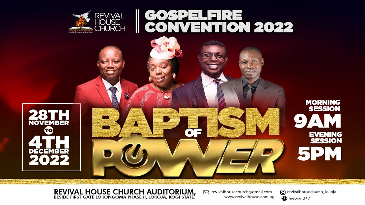 Gospel Fire Convention 2022 || Day 3 Evening Section || 30th November ...