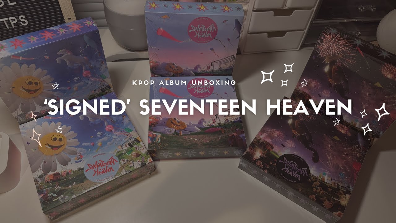 Unboxing SEVENTEEN ‘Heaven’ Signed Albums?! 💌 You will not guess who I ...