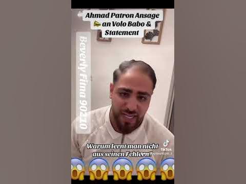 Ahmad Patron Ansage 📣 an Volo Babo & Statement #ahmadpatron #ansage #volobabo #viral #trending ...