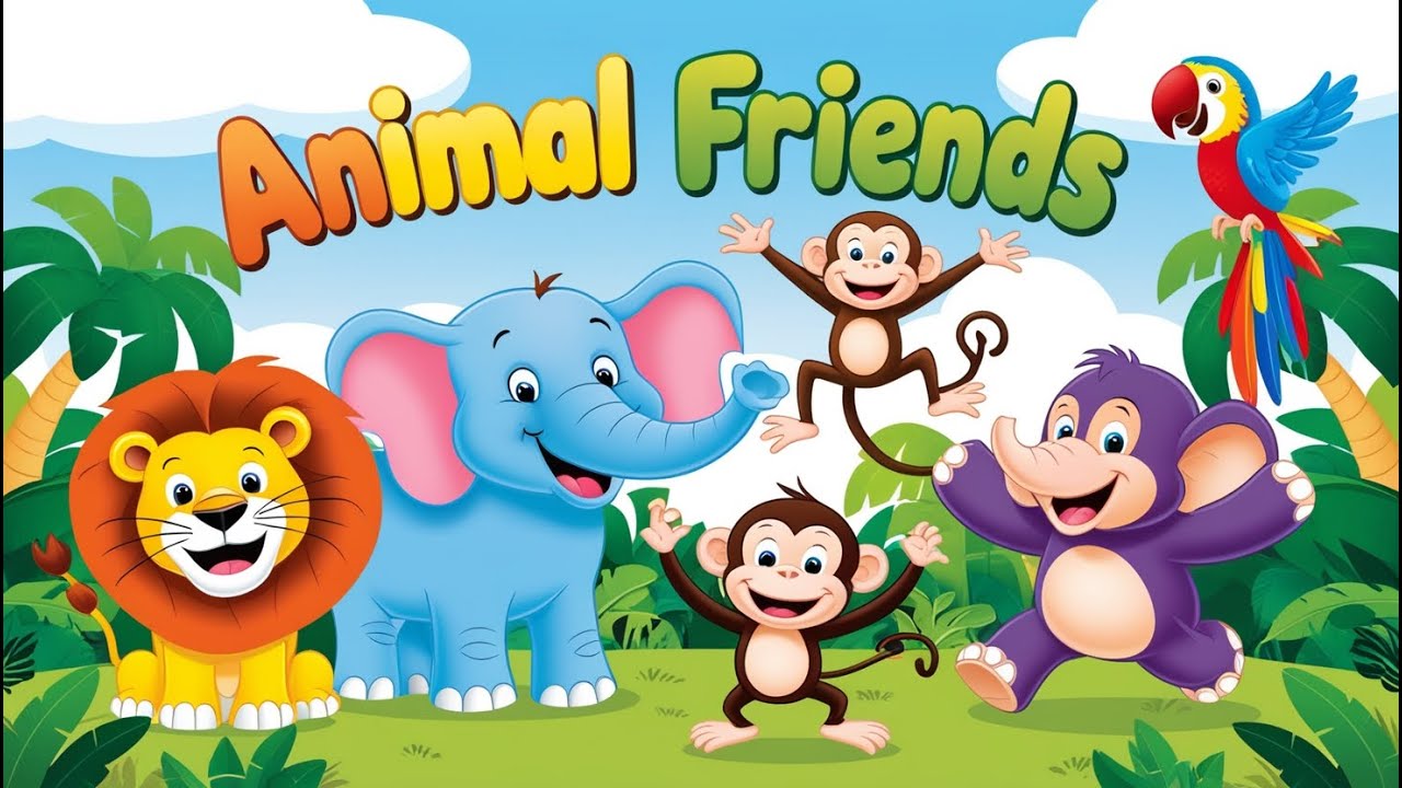 Animal Friends Song for Kids | Fun & Educational Animal Sounds for ...