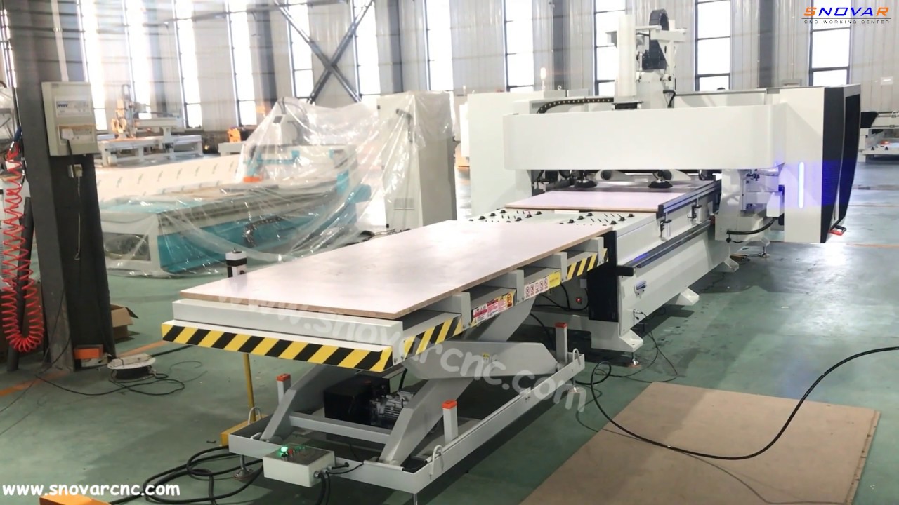 SNOVAR CNC: VN30-1325-R16 Automatic Loading CNC Nesting Centre with OSAI controller - YouTube