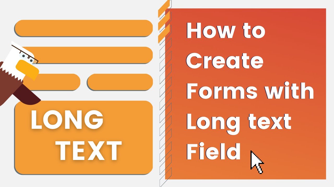 How to Add a Long Message field to an Online Form - YouTube