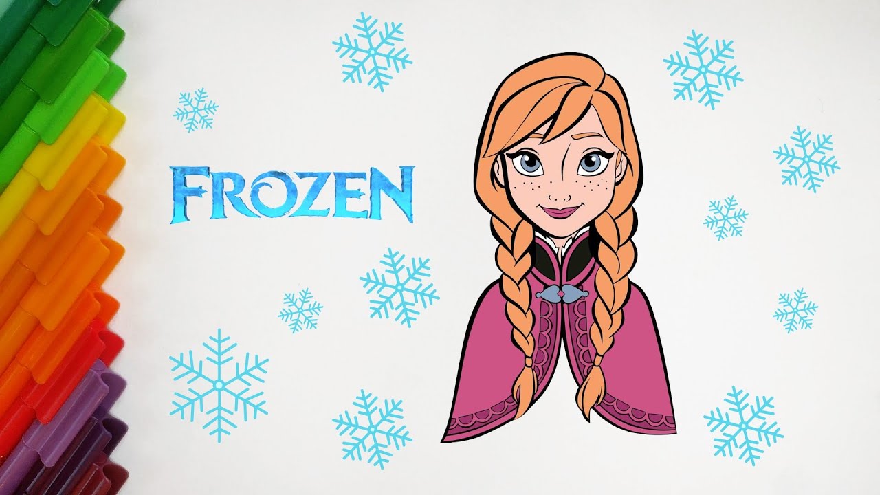 ️How to Draw Anna: Frozen Simple Drawing Step by Step - YouTube