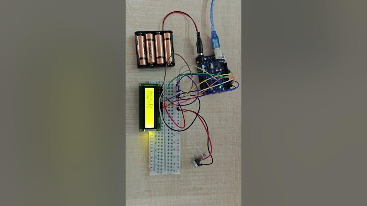 IoT based application using Arduino board to print “Hello IoT” on 16x2 LCD Display. - YouTube