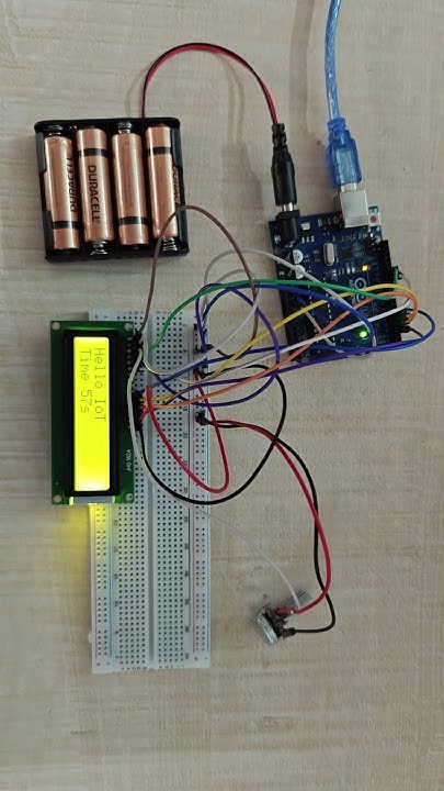 IoT based application using Arduino board to print “Hello IoT” on 16x2 LCD Display. - YouTube