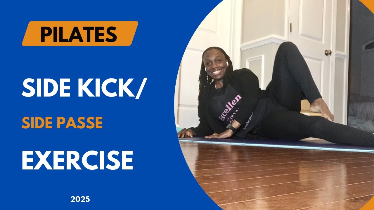 Mat Pilates Side Kick /Side Passe || Christian Fitness - YouTube