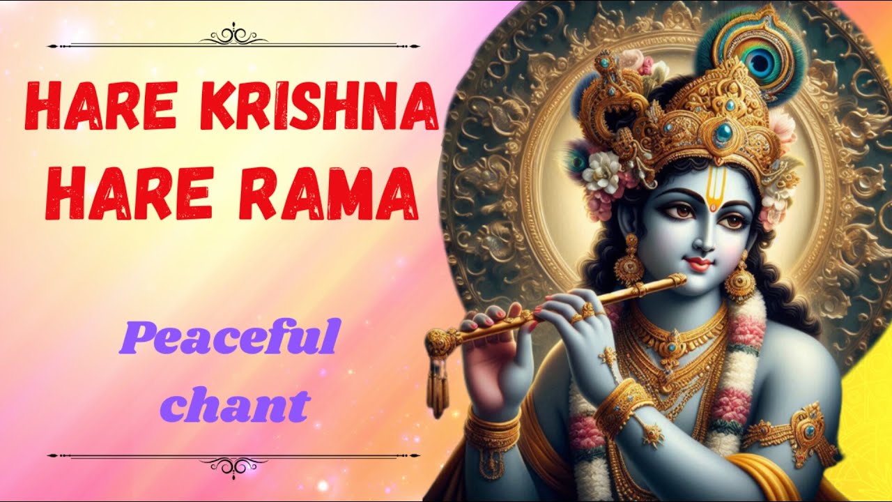 Krishna bhajan| hare krishna hare krishna hare rama hare rama| peaceful ...