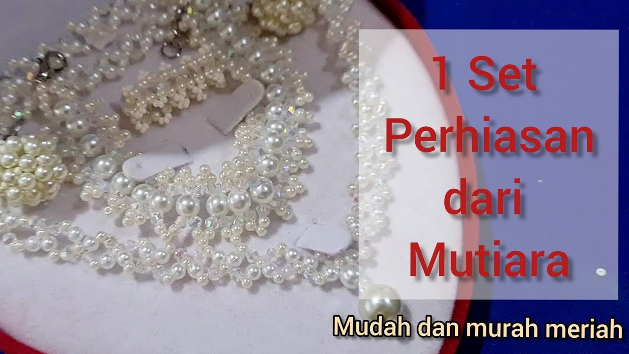 Pembuatan aksesoris Teknik meronce (kalung, gelang, cincin, dan anting ...
