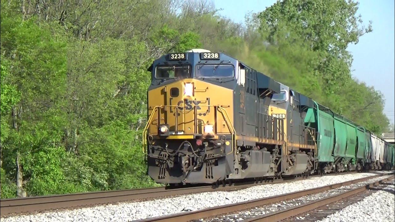 CSX ES44AH 3238 w/ Awesome K5HL Leads Early Manifest Q581-19 on 4/19/21 - YouTube