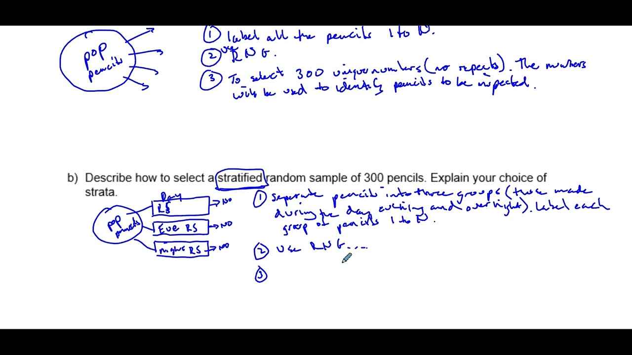 AP Stats 4 1b CYU Example 1 Simple Strata And Cluster Random Sampling ap-stats-4-1b-cyu-example-1-simple-strata-and-cluster-random-sampling