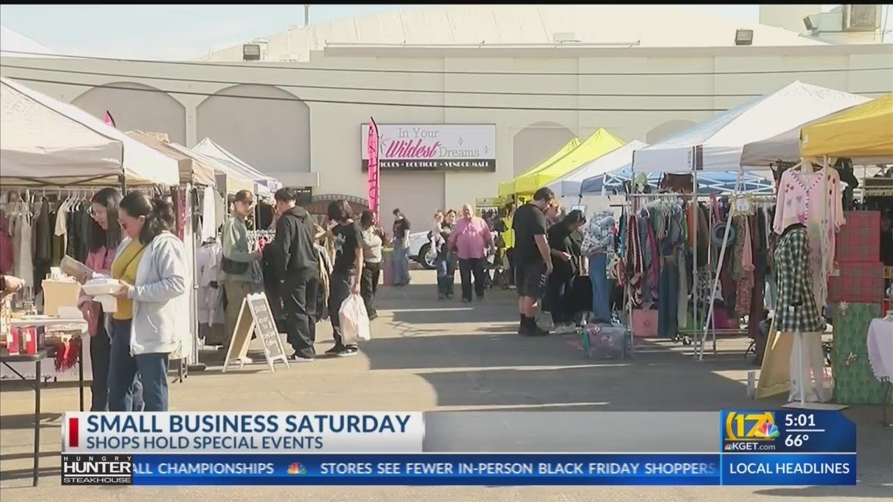 Bakersfield shops welcome shoppers for Small Business Saturday - YouTube