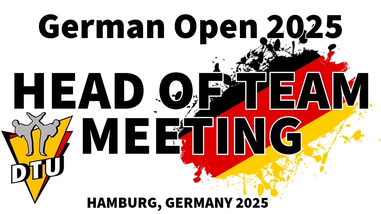 German Open 2025 - Head of Team Meeting - YouTube