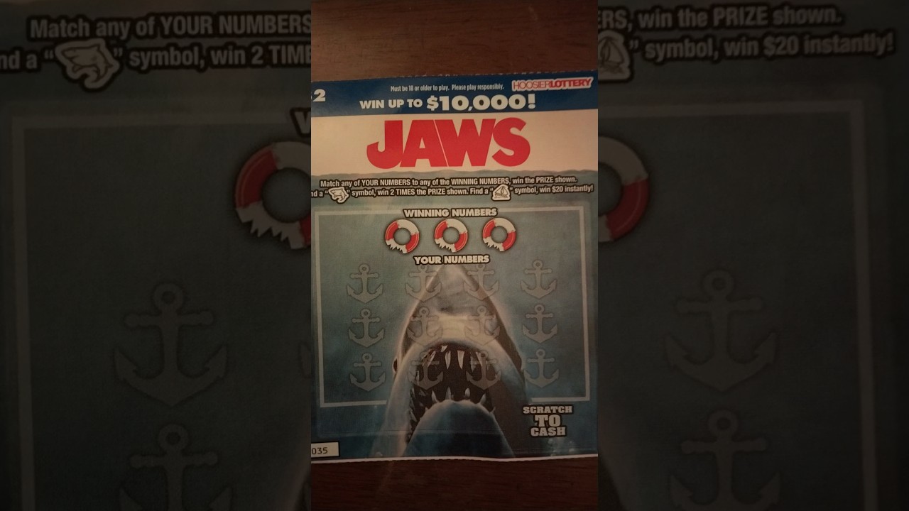 Jaws lottery ticket - YouTube