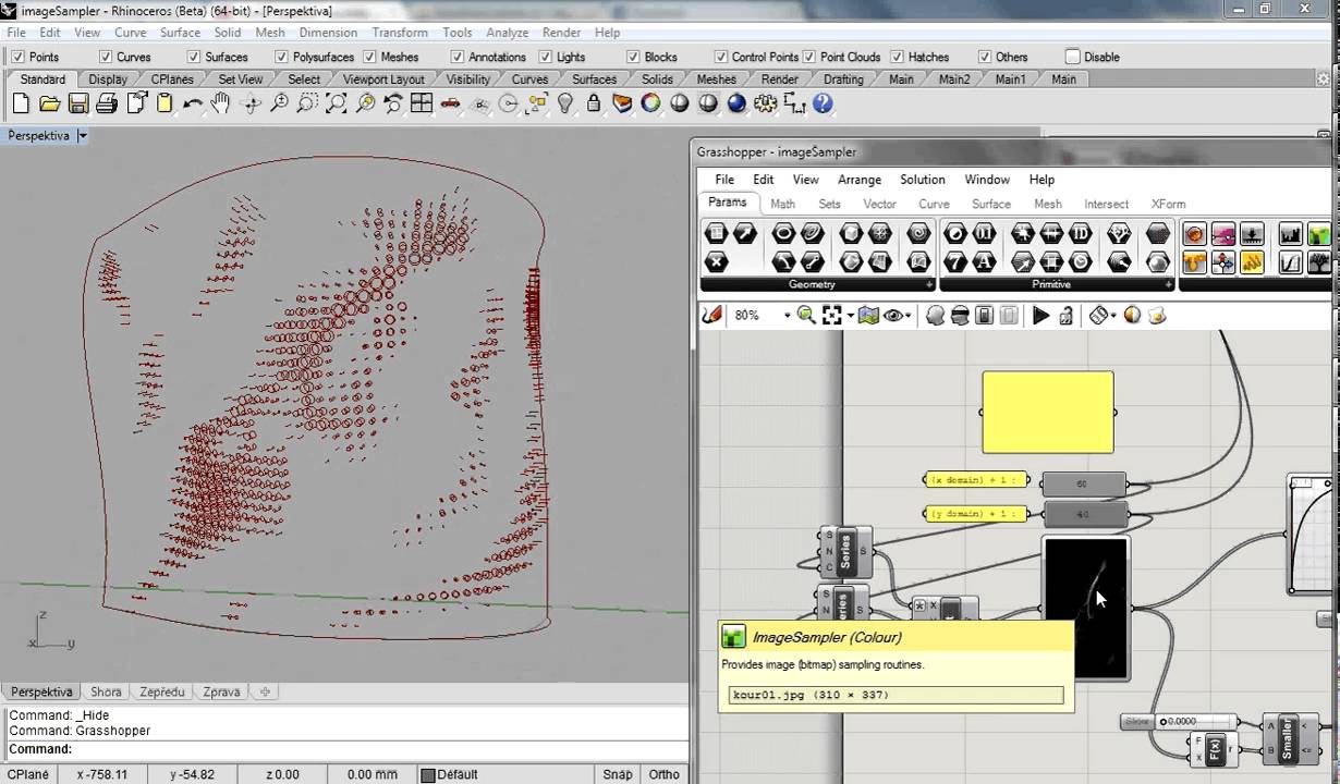 image sampler mapped on 3D surface - YouTube