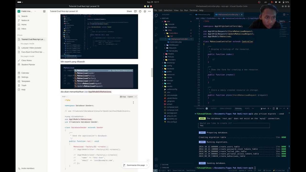Tutorial Crud Rest Api Laravel 10 (day 53) - YouTube