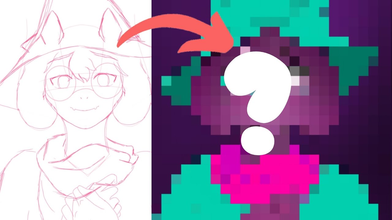 time lapse drawing ralsei deltarune - YouTube