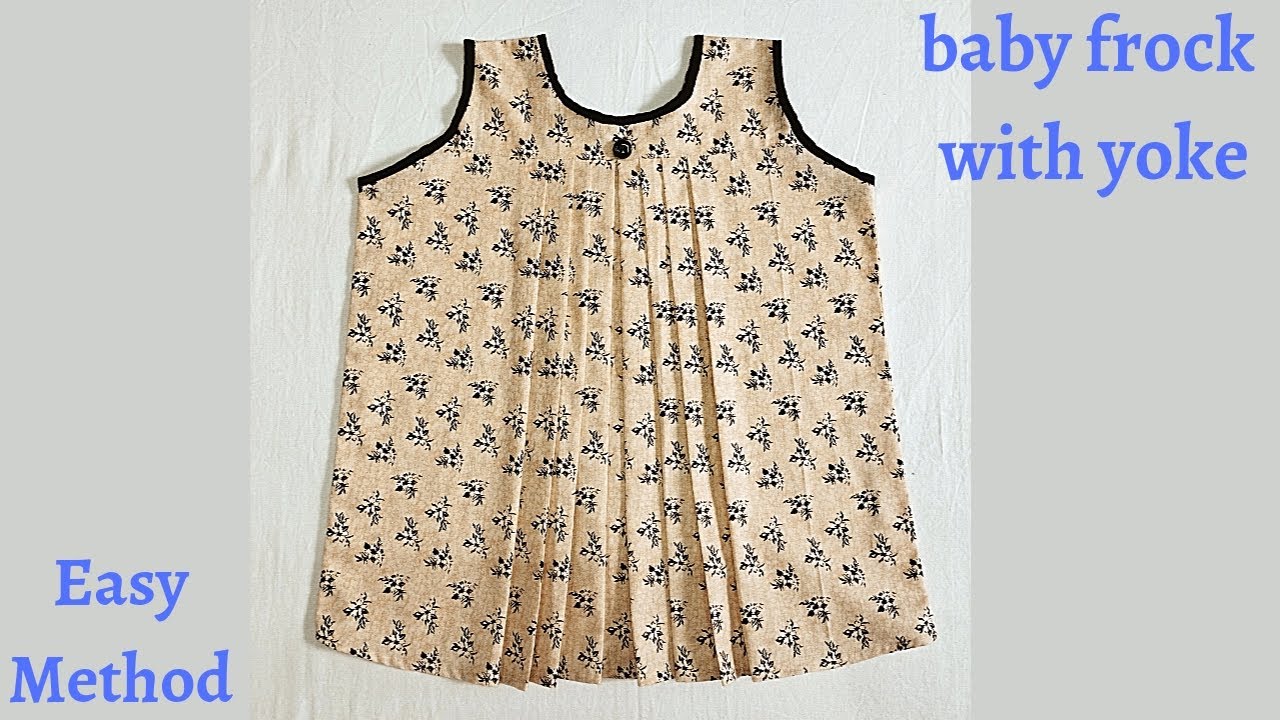 3 to 4 years baby girl frock design with yoke pattern/ baby yoke frock ...