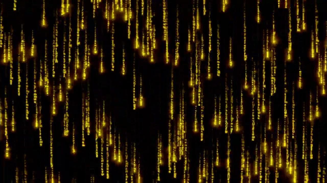 Yellow Matrix Code Rain (15 Min.) - YouTube