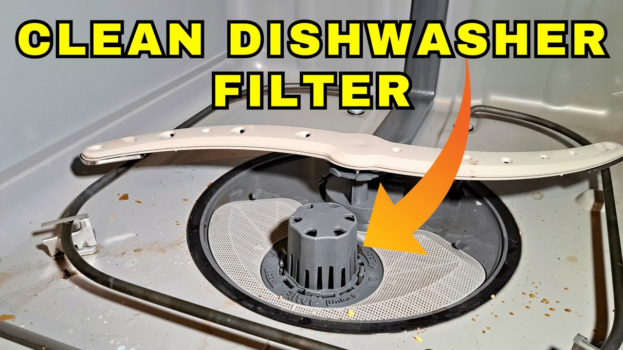 How to Remove and Clean GE Dishwasher Filter - YouTube