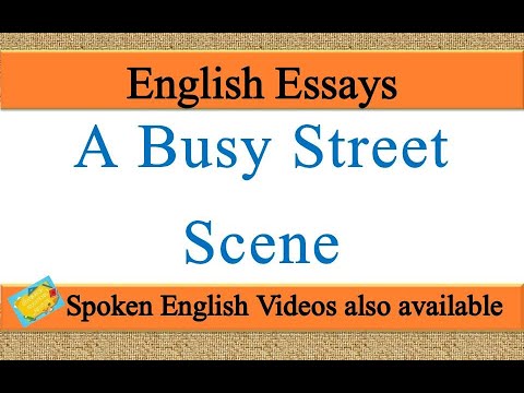 Write an essay on Busy Street Scene in english | Essay writing on Busy ...