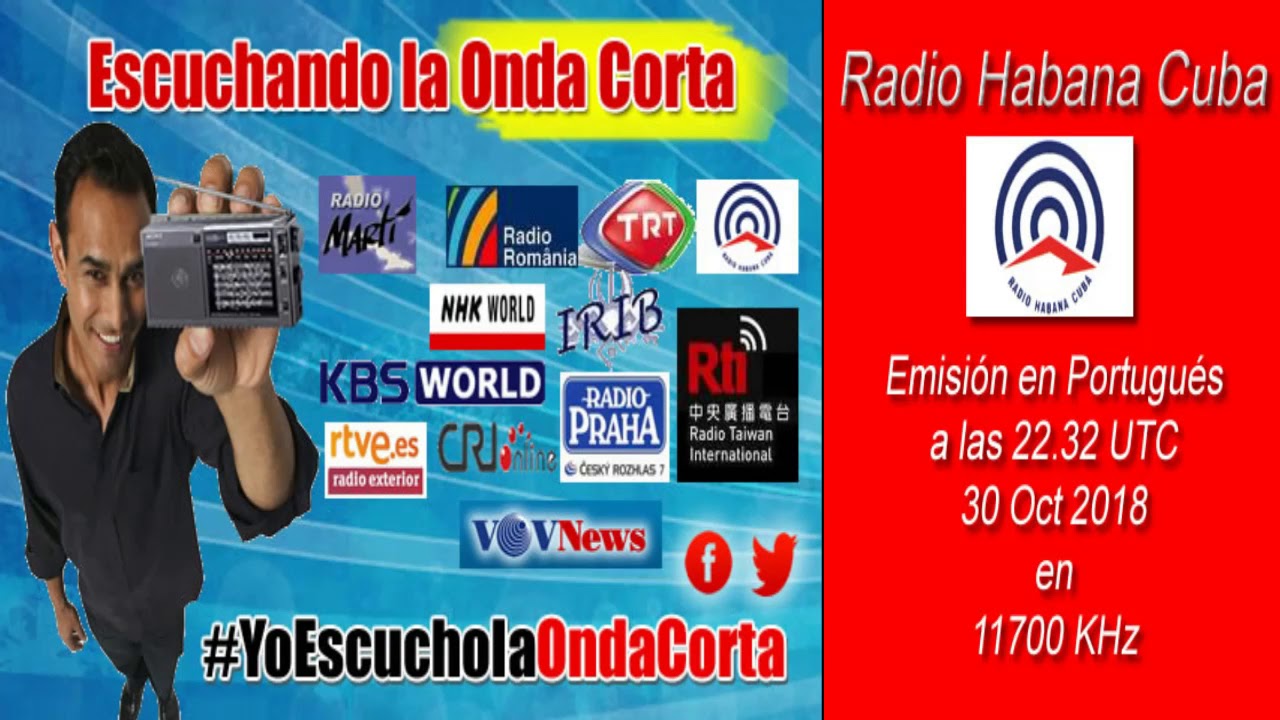 🇨🇺 Rádio Havana Cuba com transmissão em português - Onda Curta - 2018 ...