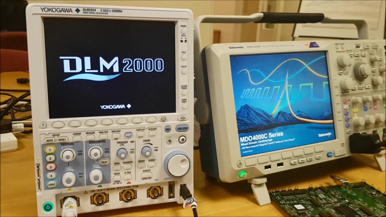 Yokogawa DLM2000 vs Tektronix MDO4000 Start Up - YouTube