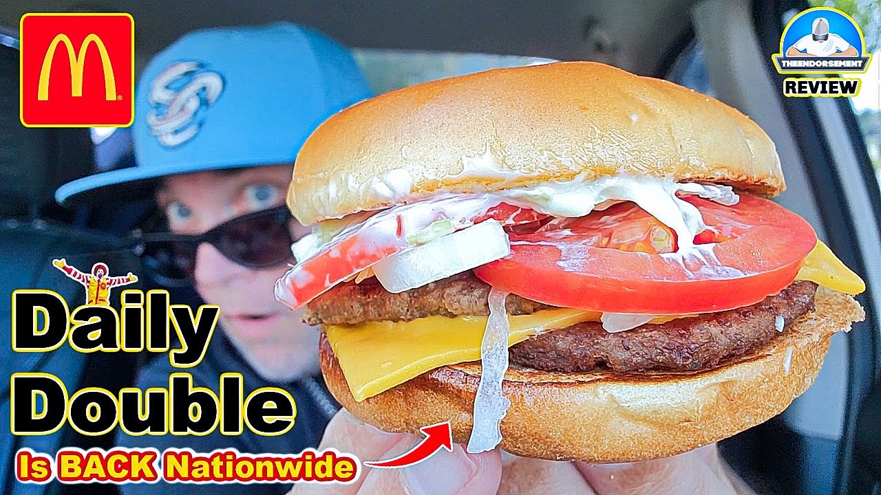 McDonald's® Daily Double Burger Is BACK Nationwide! 🍔🍔 | Daily Double ...