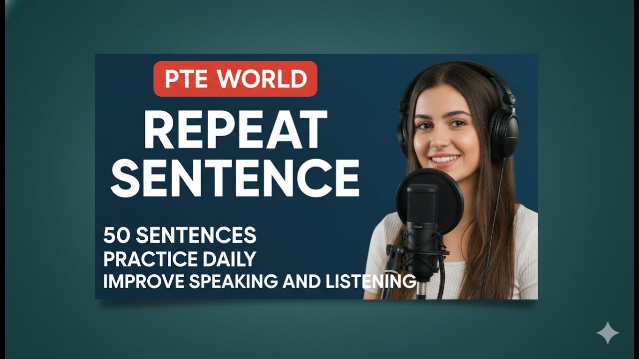 PTE Repeat Sentence Practice | Improve Your Listening & Speaking for ...