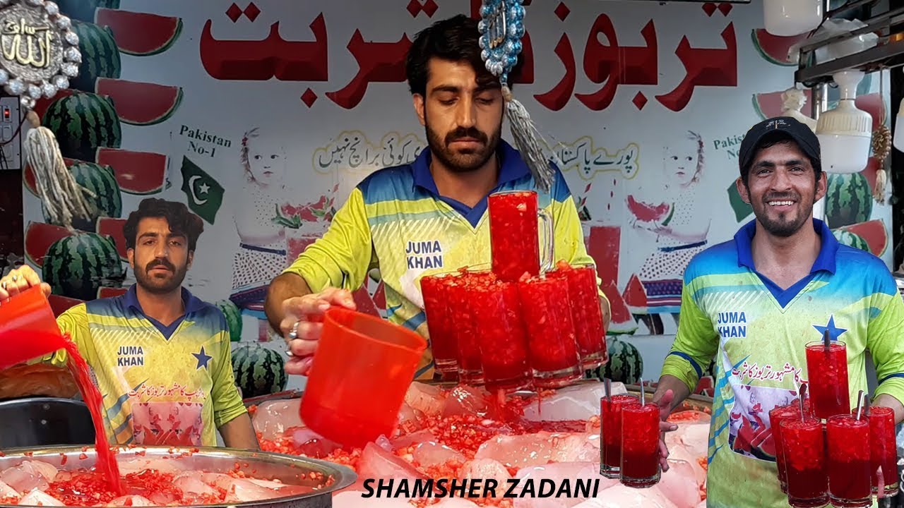 Tarbooz Ka Sharbat | WaterMelon Juice | Street Food of Karachi Pakistan ...