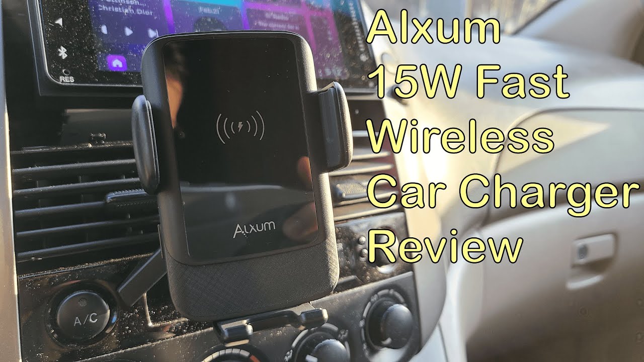 Alxum 15W Fast Wireless Car Charger with Mount Review - YouTube